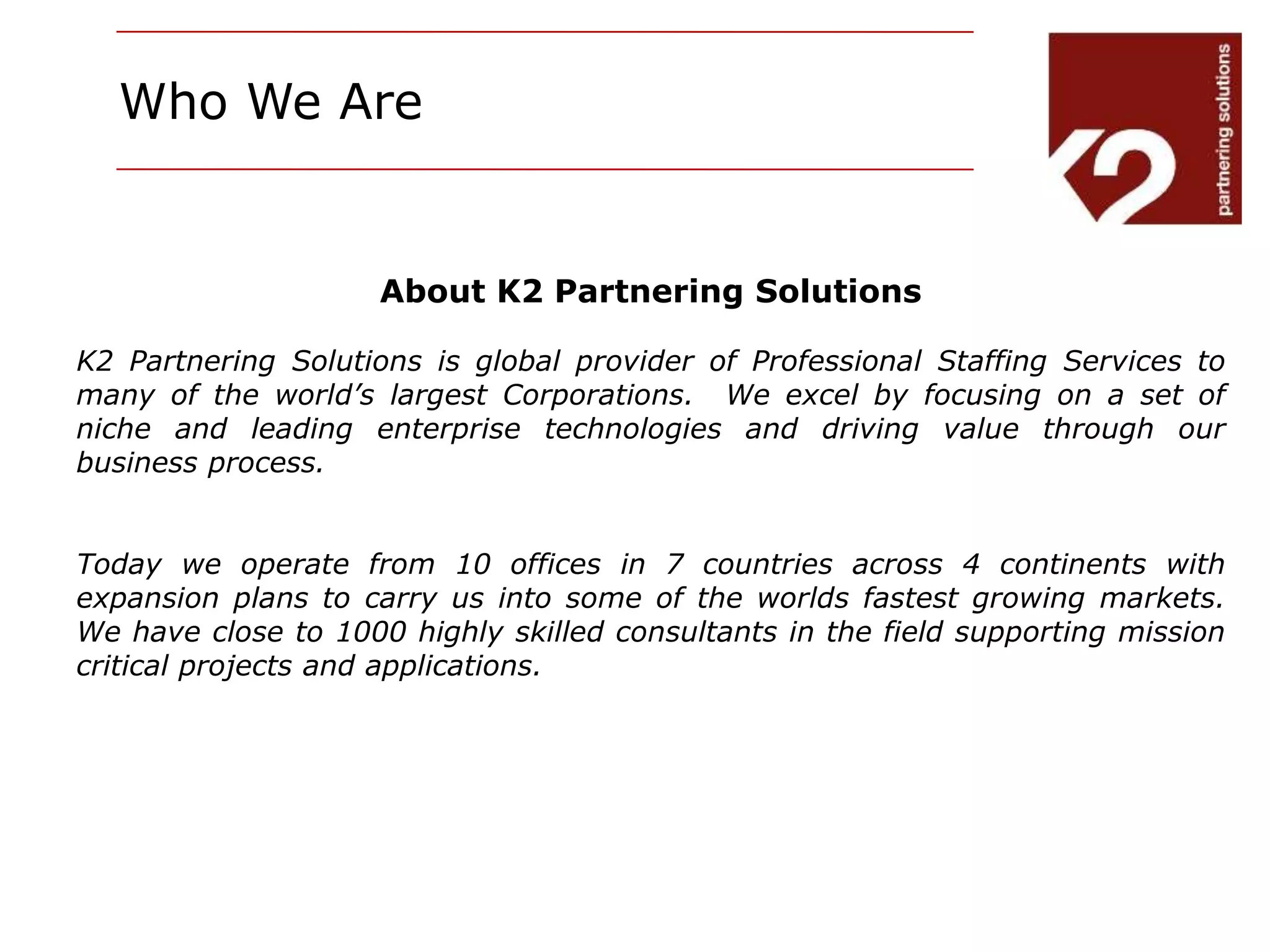 K2 Partnering Solutions Presentation | PPTX