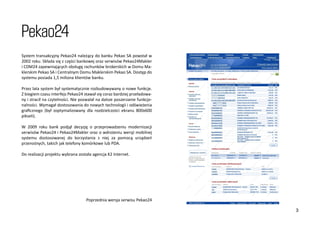 Case study Pekao24 - K2 User Experience | PPT