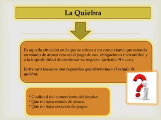 La quiebra | PPTX