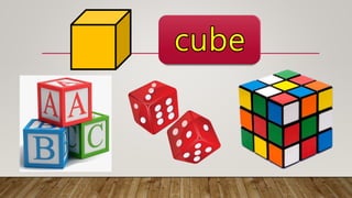 3D SHAPES FOR KINDERGARTEN AND REAL OBJECTS | PPTX