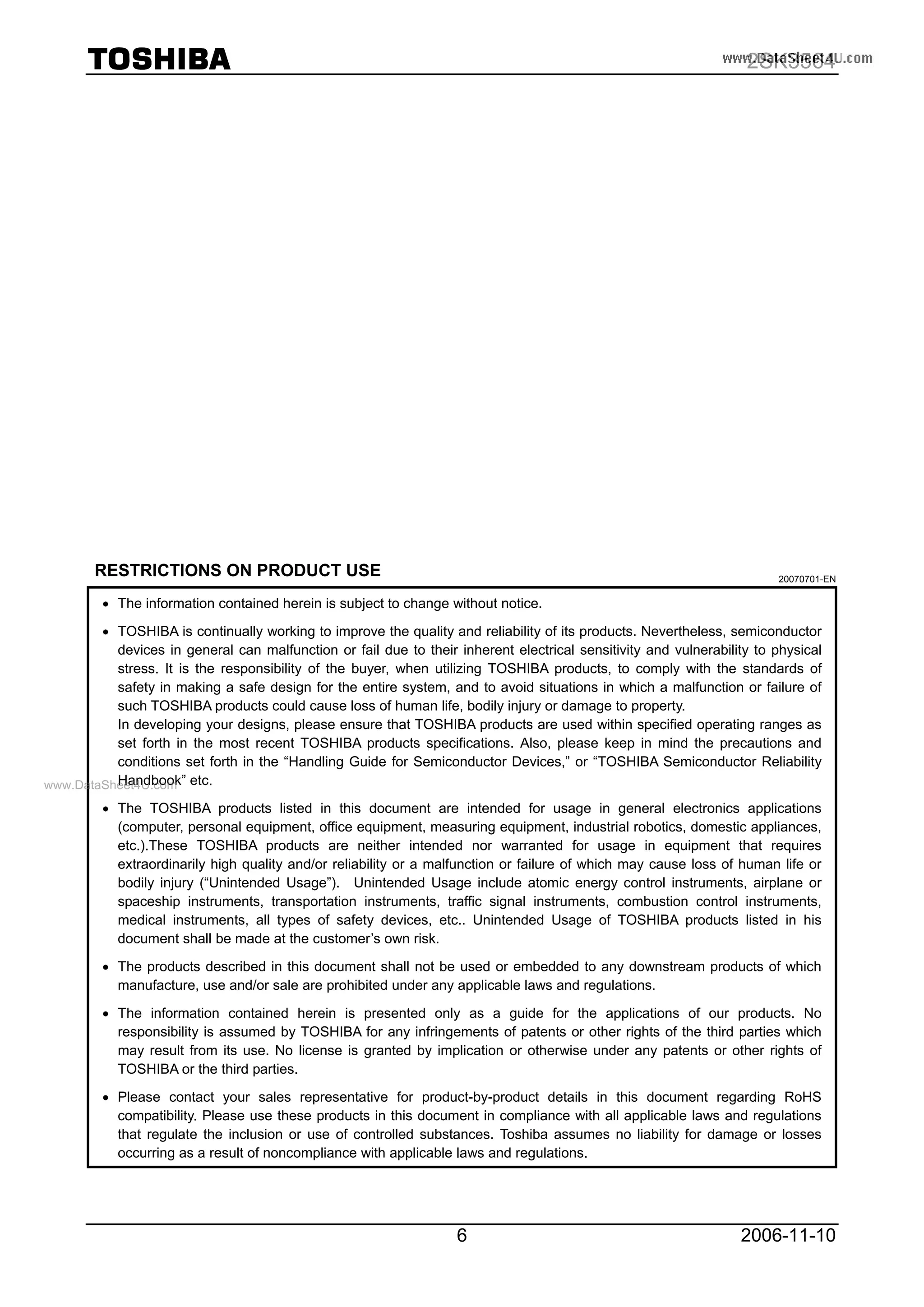 Orriginal N-Channel Mosfet K3564 3564 2SK3564 TO-220F New Toshiba | PDF