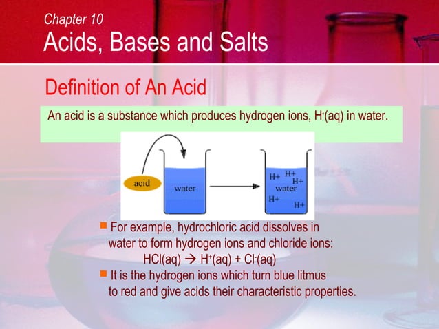 C10 acids, bases and salts | PPT | Chemistry | Science