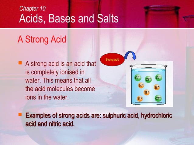 C10 acids, bases and salts | PPT | Chemistry | Science