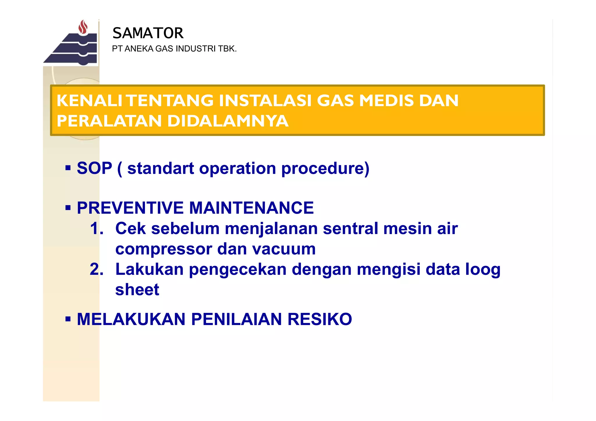 K3 instalasi gas medis | PDF