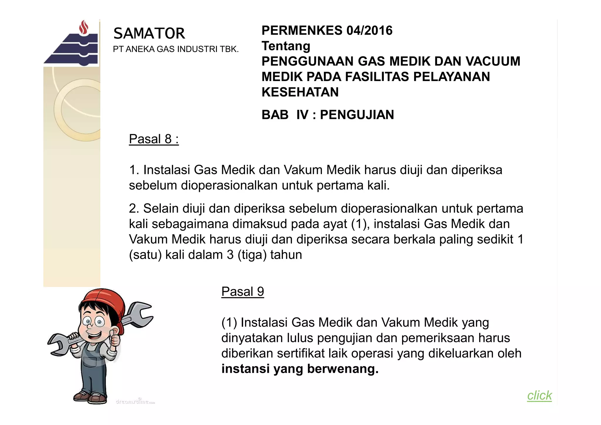 K3 instalasi gas medis | PDF