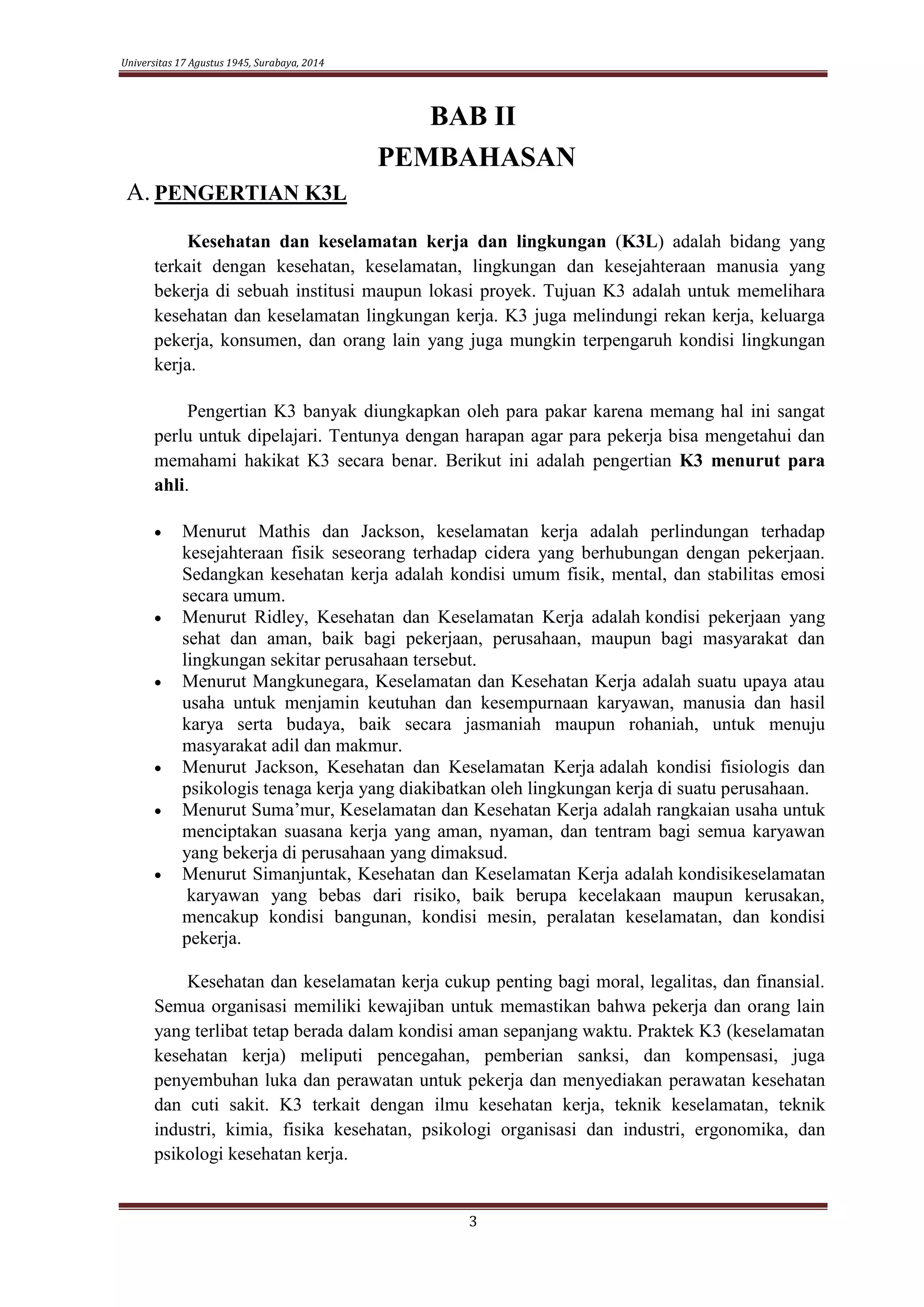 Keselamatan Kesehatan Kerja Dan Lingkungan | PDF