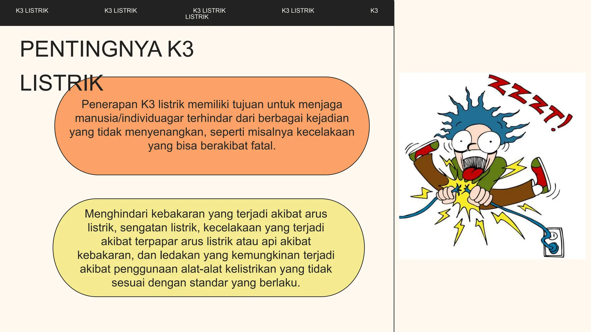 K3 LISTRIK.pptx materai tentang kelistrikan | PPTX