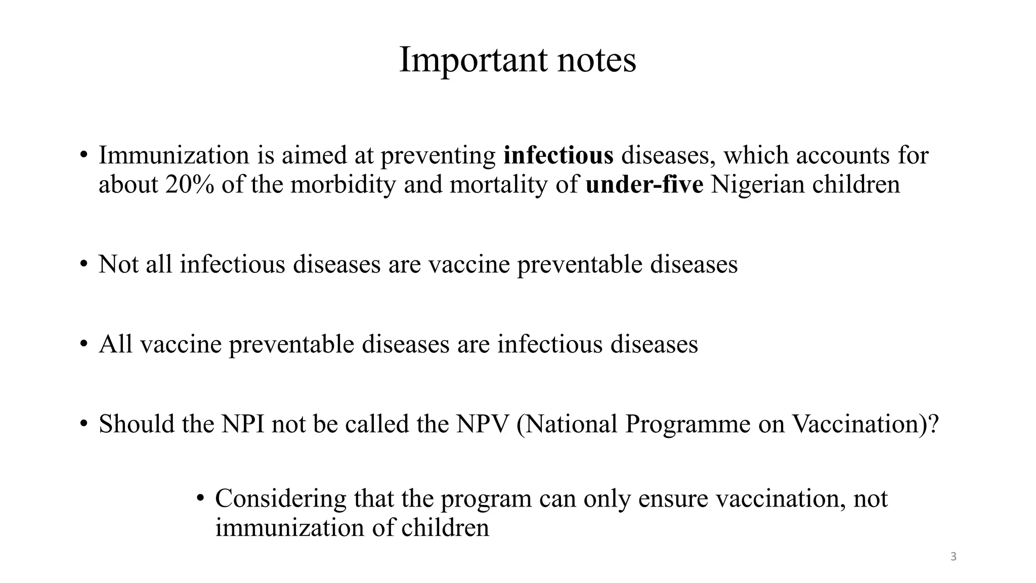 Nigeria's National Programme on Immunisation | PPTX