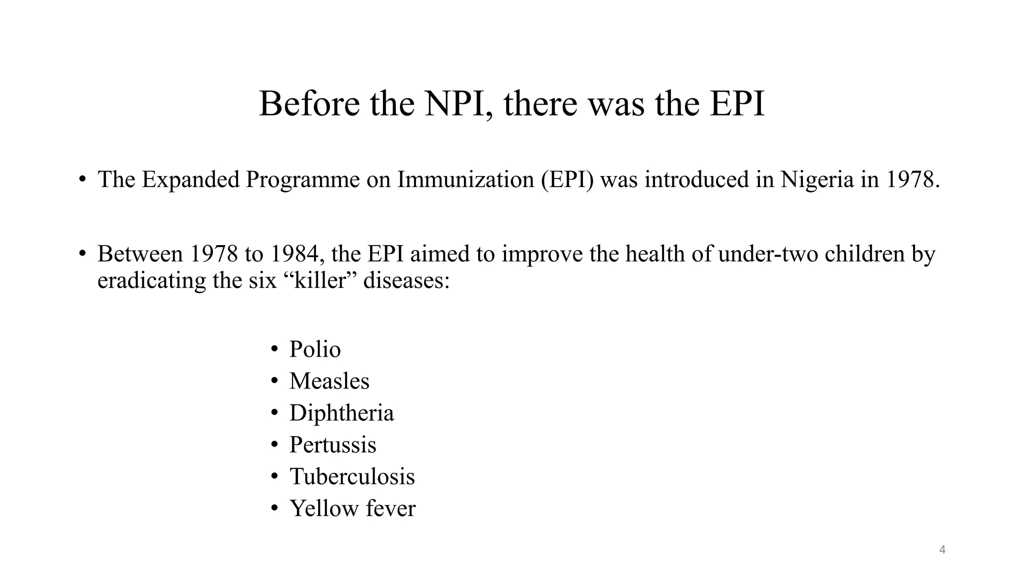 Nigeria's National Programme on Immunisation | PPTX