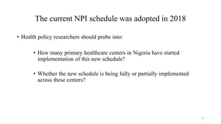 Nigeria's National Programme on Immunisation | PPTX