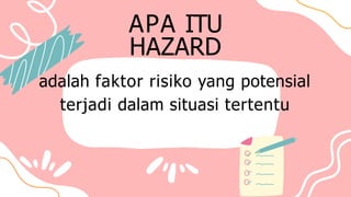 keselamatan dan kesehatan kerja di kamar operasi | PPTX