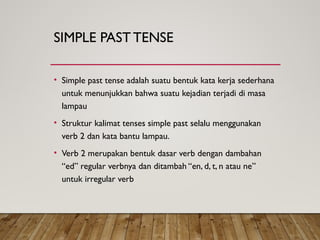 K03 Past tense untuk mengetahui pengetahuan dasar mahasiswa | PPTX