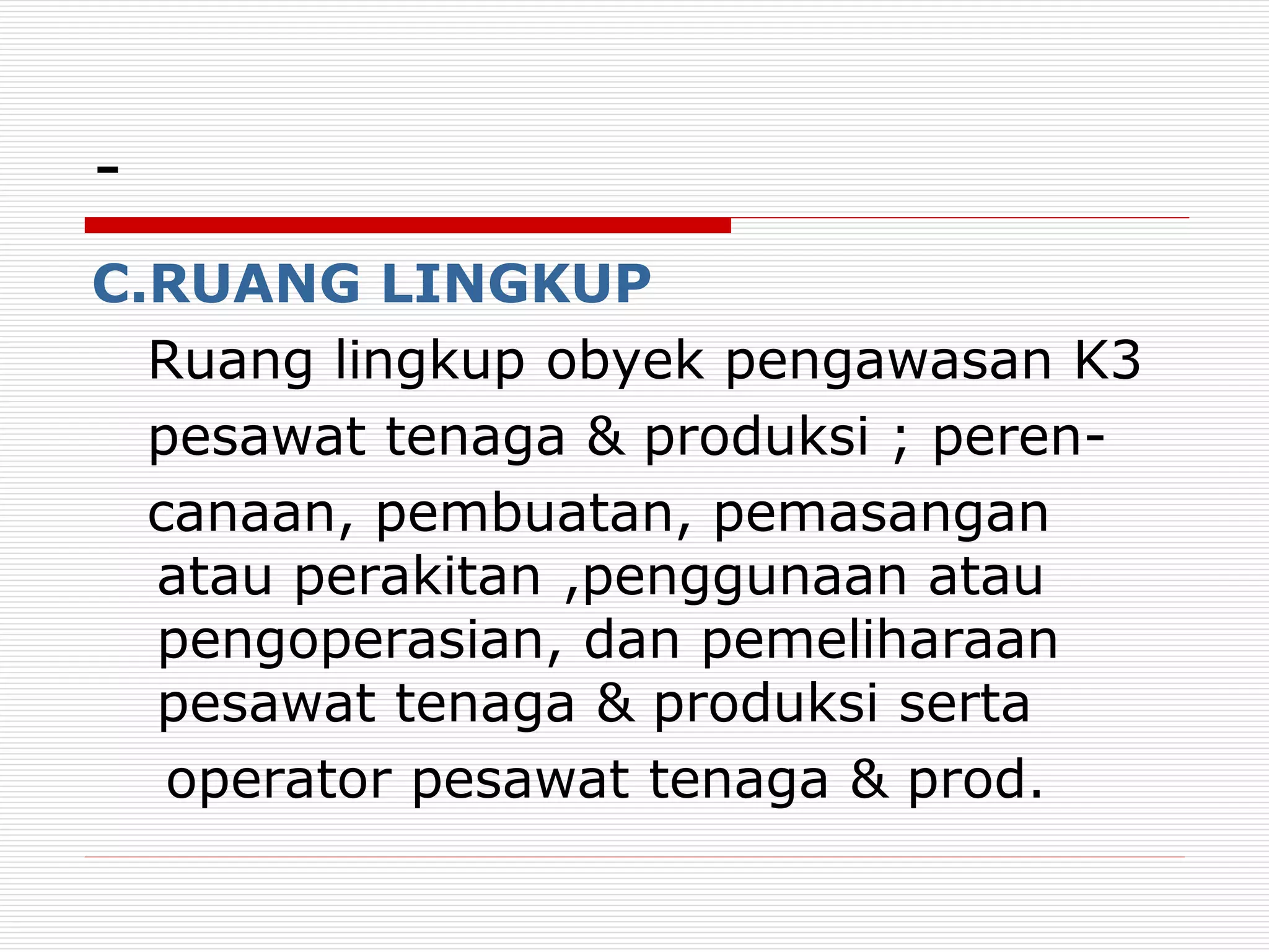 K3 Pesawat Tenaga dan Produksi | PDF