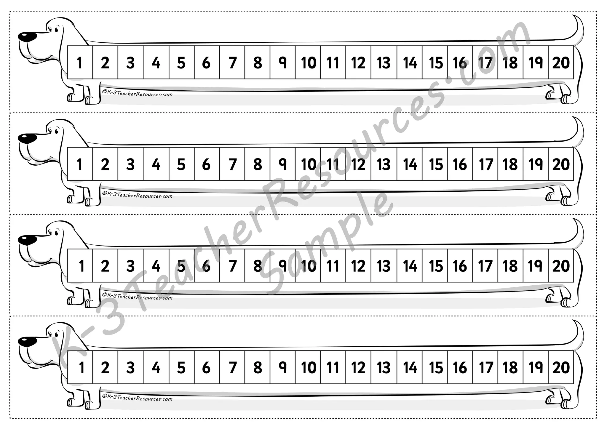 K3 teacher resources_printabledesktopnumberline_ | PDF