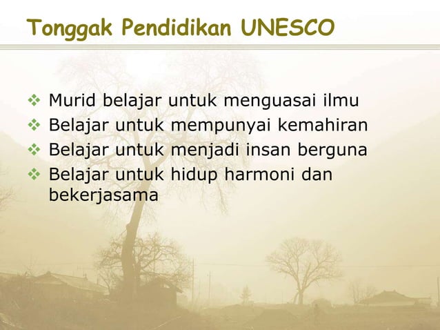K3 tonggak pendidikan unesco | PPTX