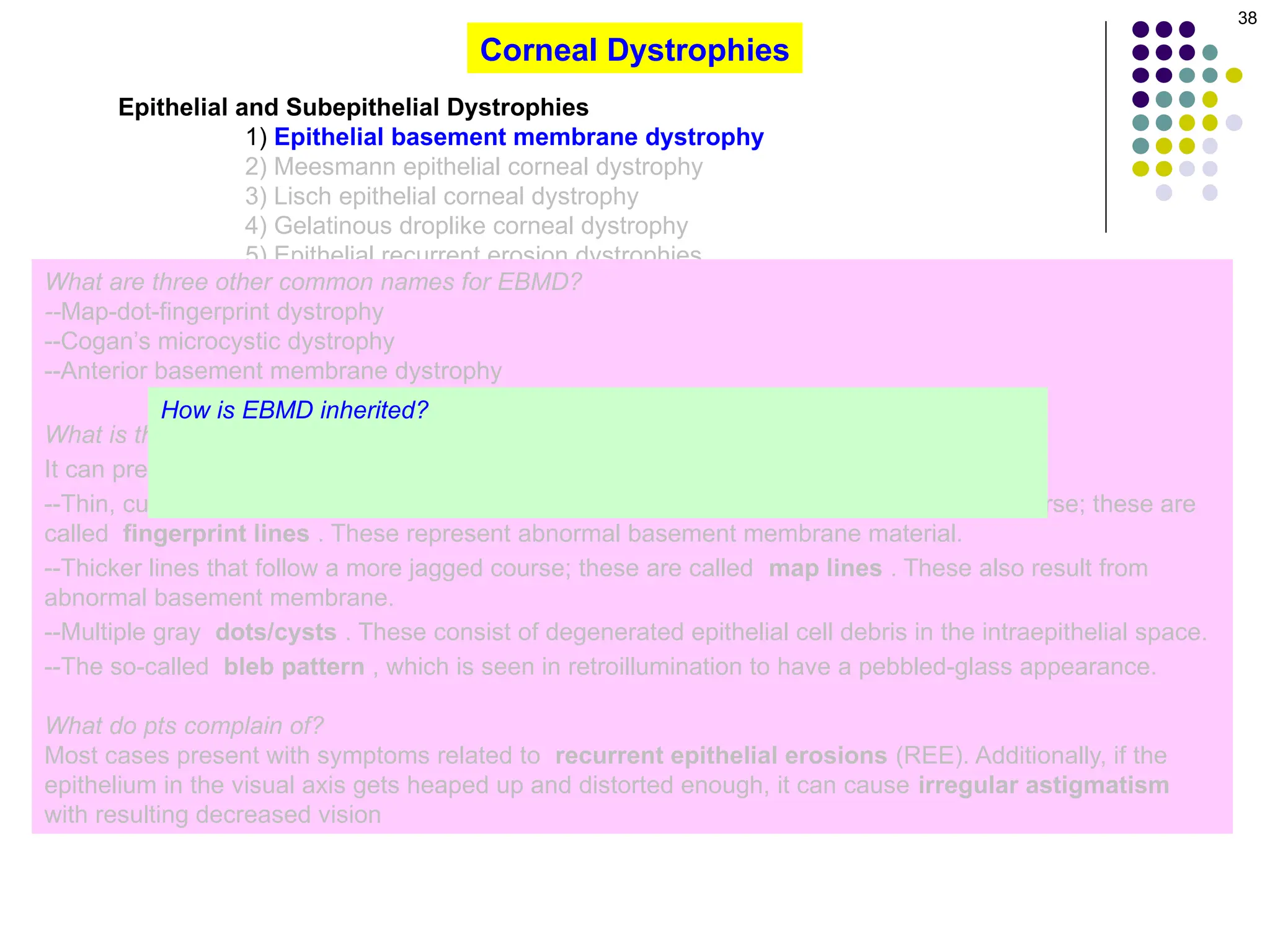 different categories of Corneal dystrophy.pptx