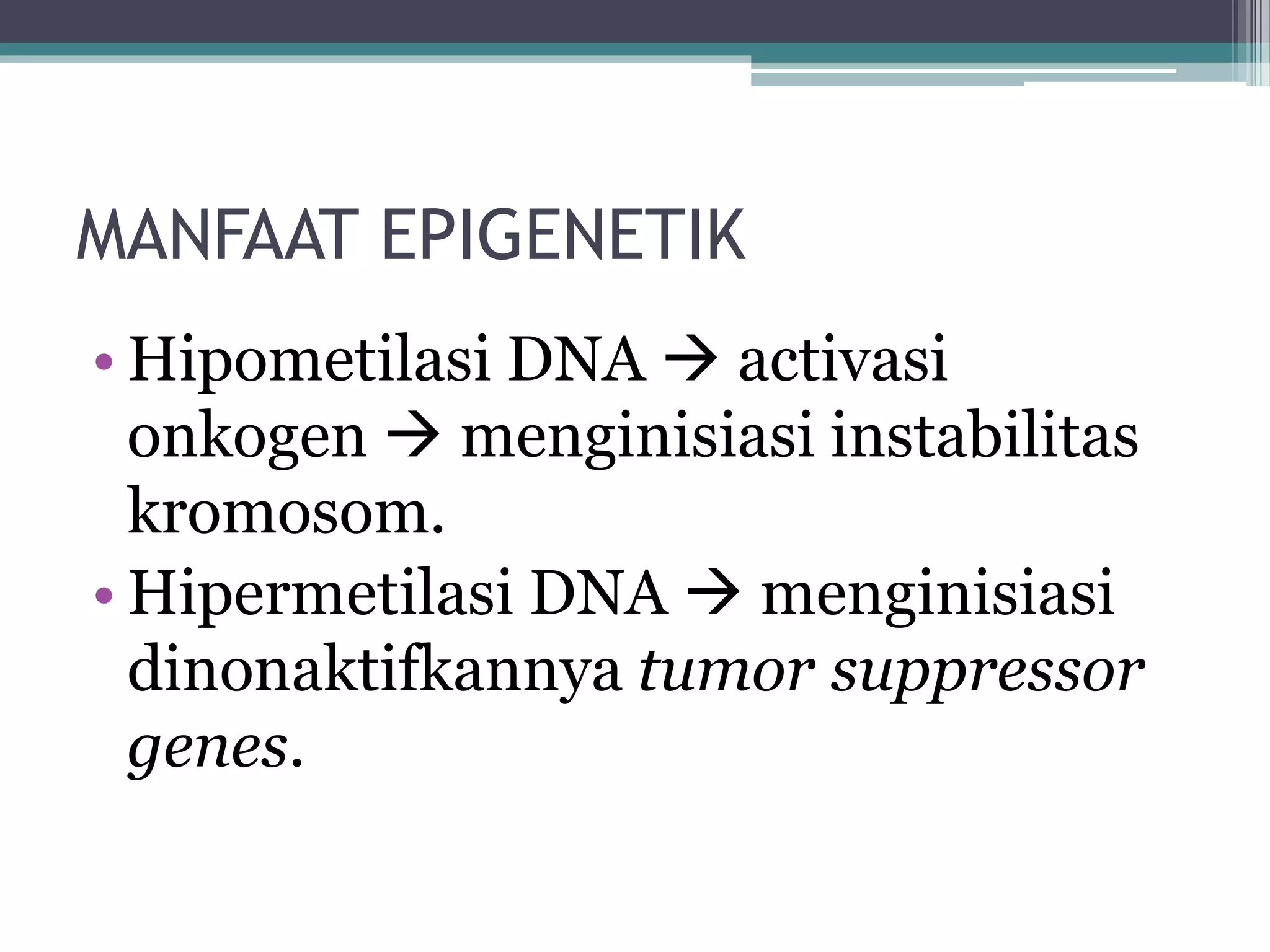 Epigenetik | PPTX