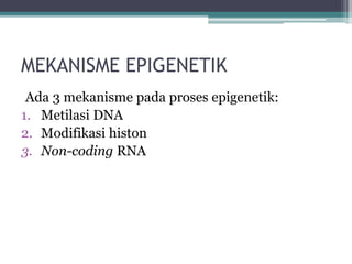 Epigenetik | PPTX