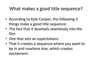 Kyle cooper interview questions and answers | PPTX