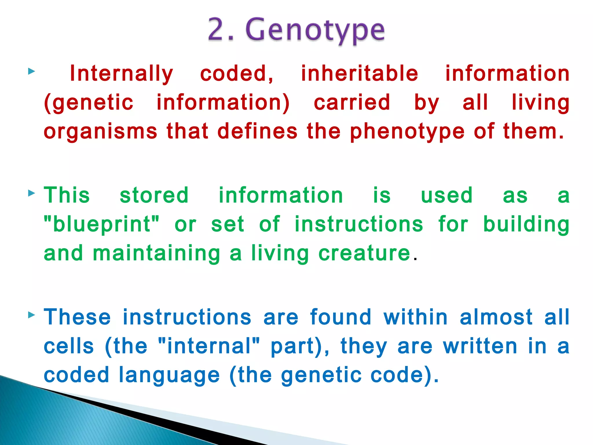 Terminology related to genetics | PPT