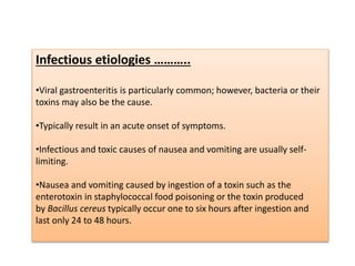 Acute onset vomiting | PPTX