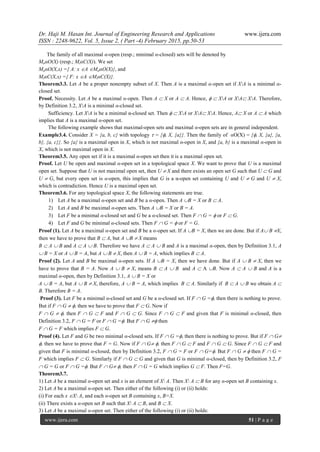 Maximal and Minimal α -Open Sets | PDF | Physics | Science