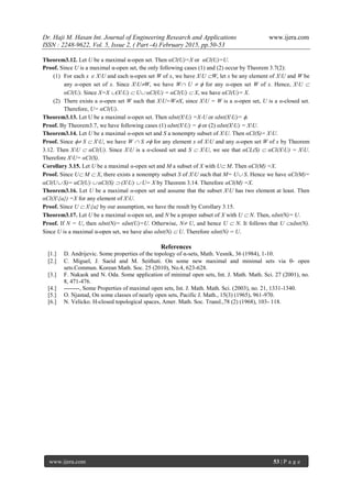 Maximal and Minimal α -Open Sets | PDF | Physics | Science