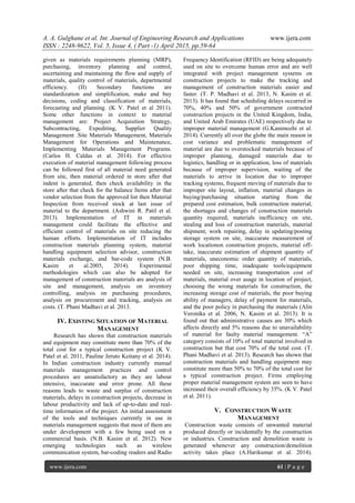 Management for Construction Materials and Control of Construction Waste ...