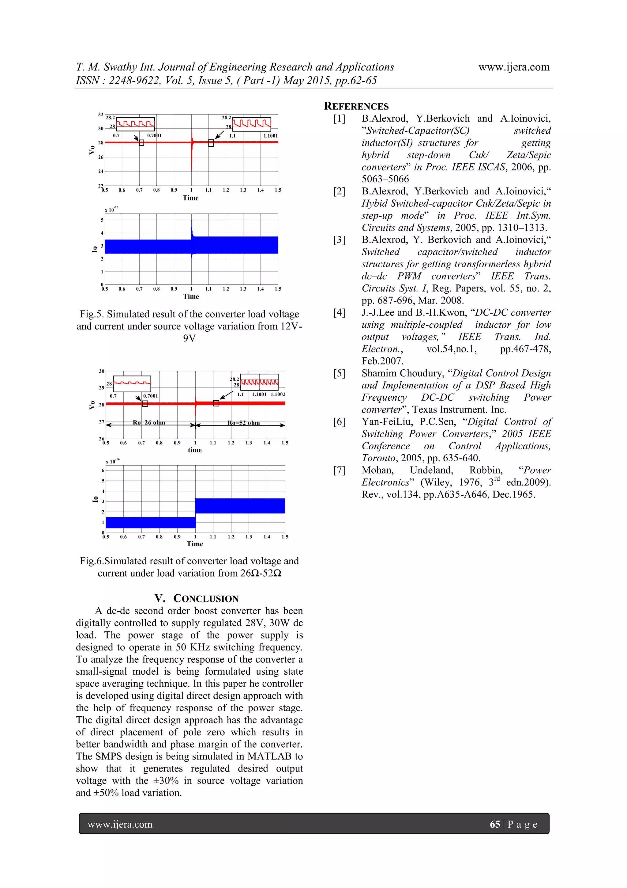 Digital Voltage Control of DC-DC Boost Converter | PDF