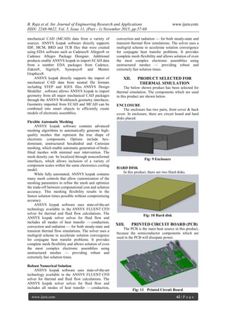 Thermal Simulations of an Electronic System using Ansys Icepak | PDF