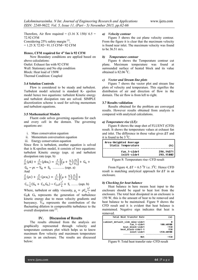 Numerical Investigation of Forced Convection cooling of Electrical enclosure using CFD | PDF