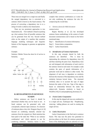 A survey on sentence fusion techniques of abstractive text summarization | PDF