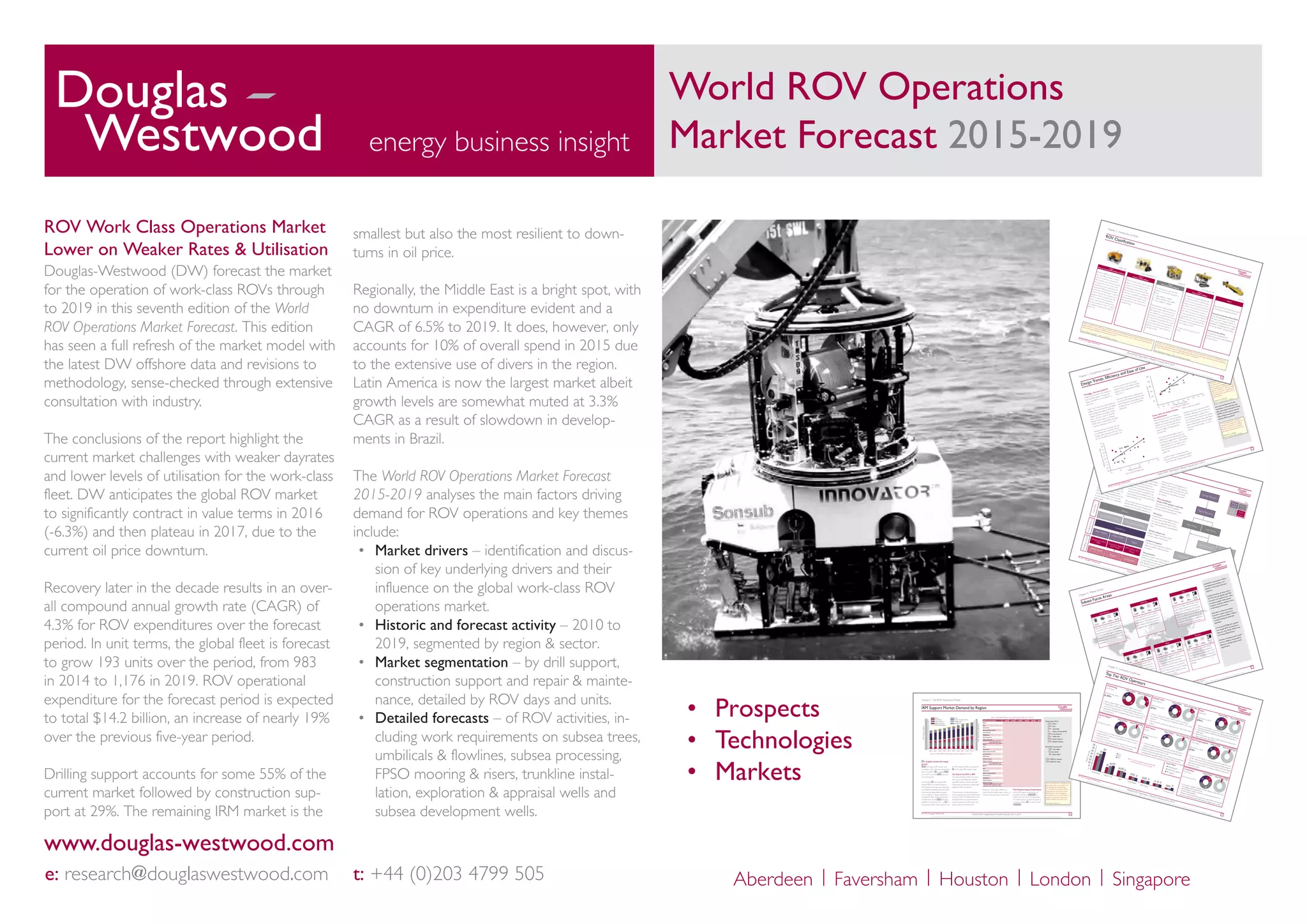 World ROV Operations Market Forecast 2015-2019 Leaflet + Contents | PDF