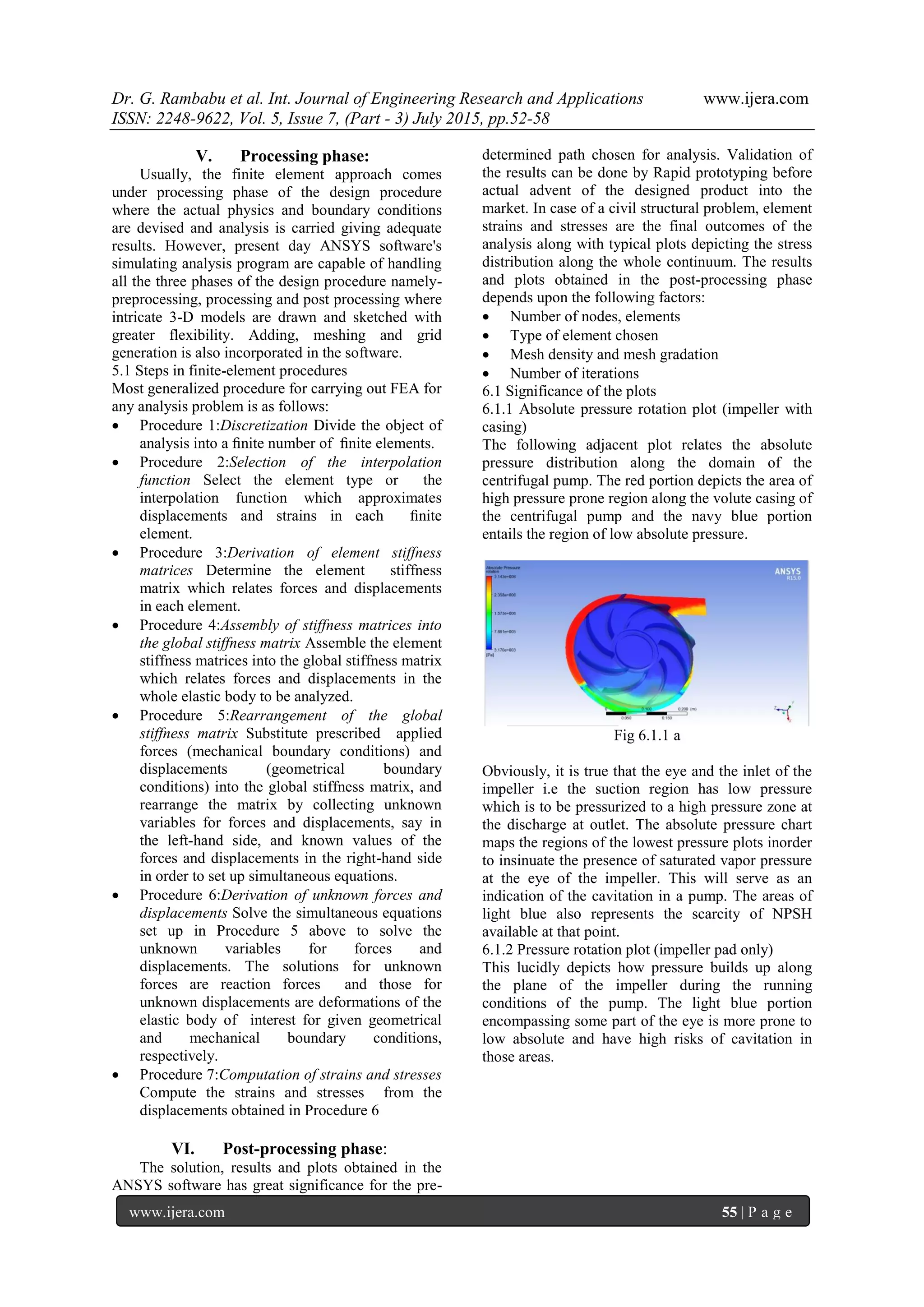 Flow analysis of centrifugal pump using CFX solver and remedies for cavitation mitigation | PDF