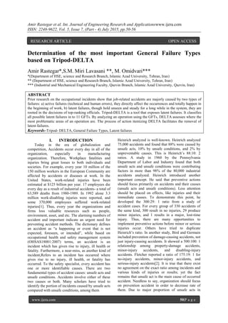 Determination of the most important General Failure Types based on ...