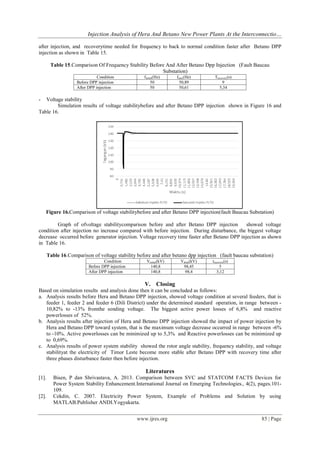 Injection Analysis of Hera And Betano New Power Plants At the Interconnection System in Edtl of ...