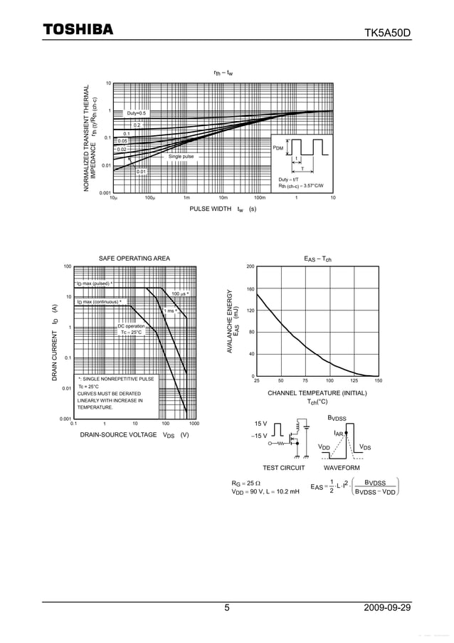 Original N Channel Mosfet T5A50D K5A50D 5A50D TO-220 5A 500V New ...