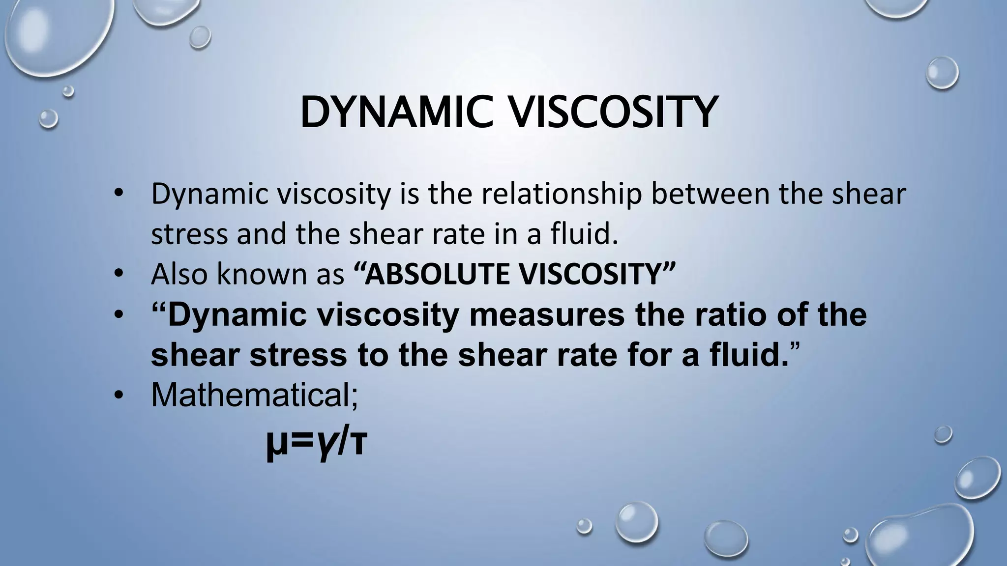 Viscosity and viscometer | PPTX