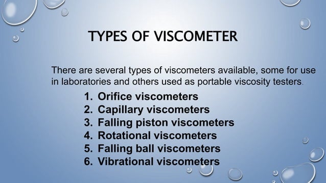 Viscosity and viscometer | PPTX | Physics | Science