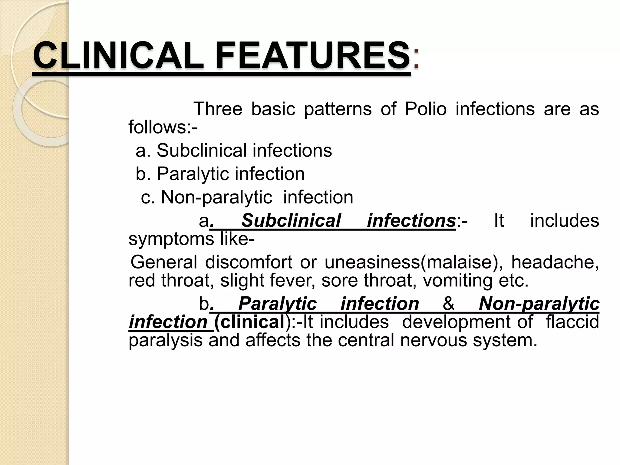 Poliomyelitis | PPTX