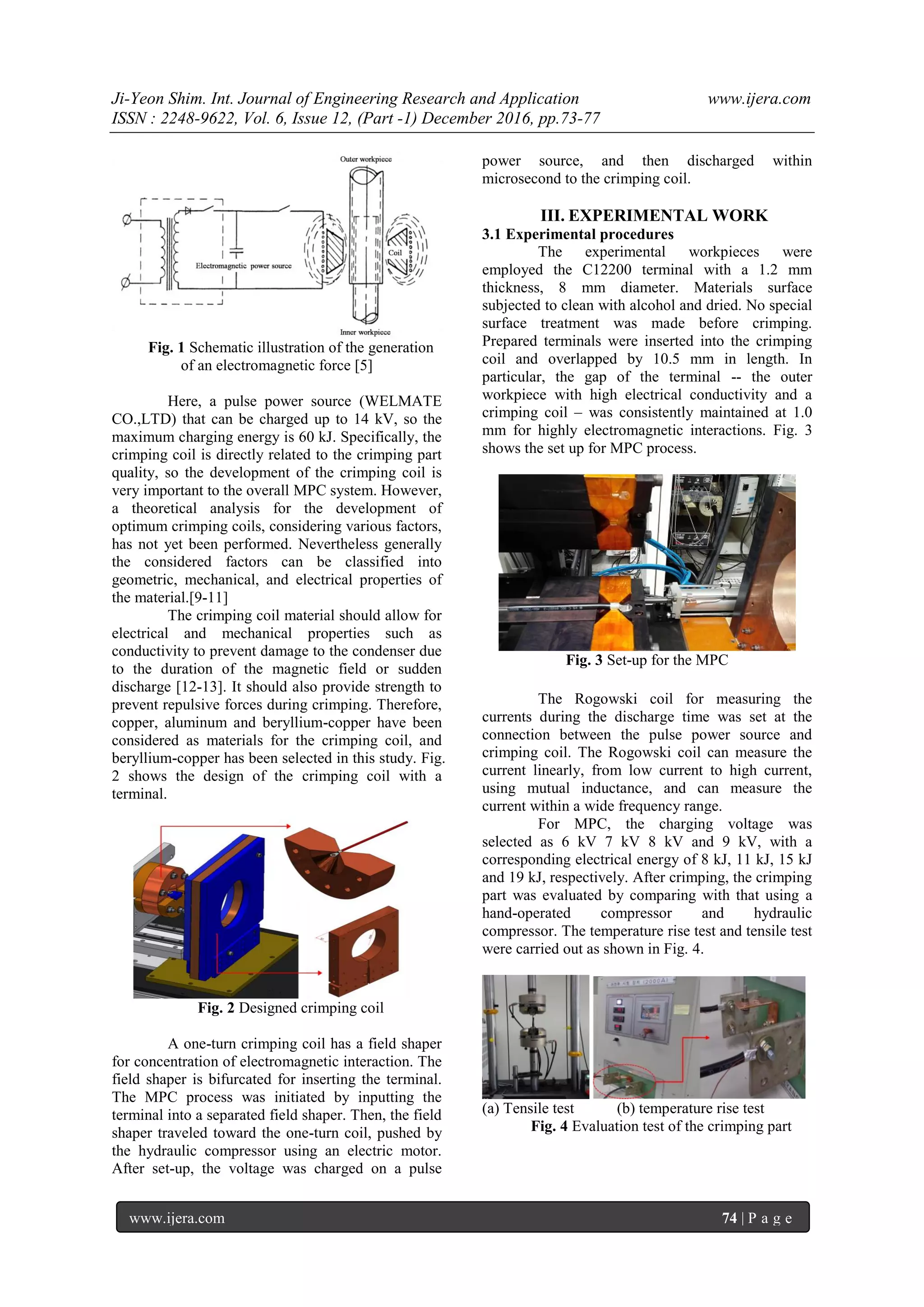 Development of magnetic pulse crimping process for highdurability ...