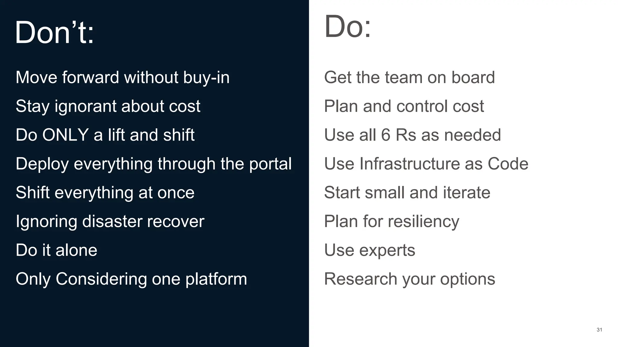 Drake Lundstrom: How not to do a cloud migration | PPT