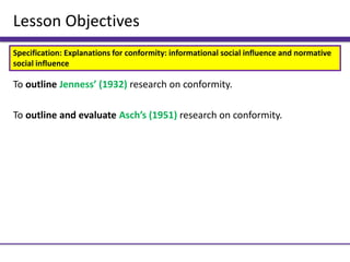 02 research examining conformity pp part 2 | PPTX