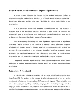 (HRM)_processes of KFC .docx