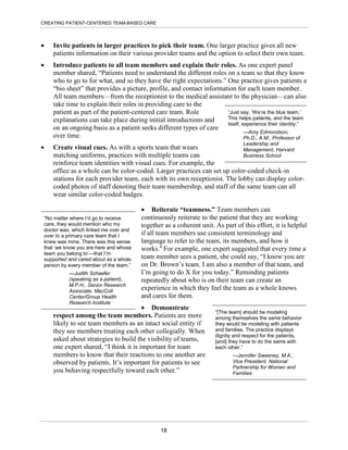 Creating Patient-centered Team-based Primary Care | PDF