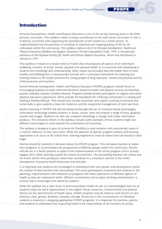 pdhpe syllabus | PDF