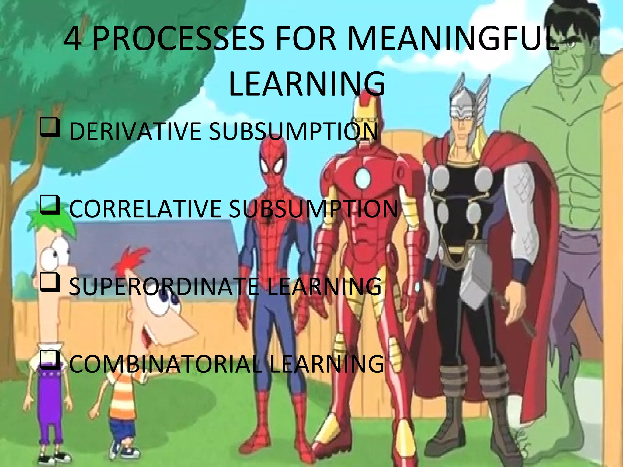 Ausubel's Subsumption Theory | PPT