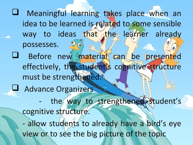 Ausubel's Subsumption Theory | PPT | Education