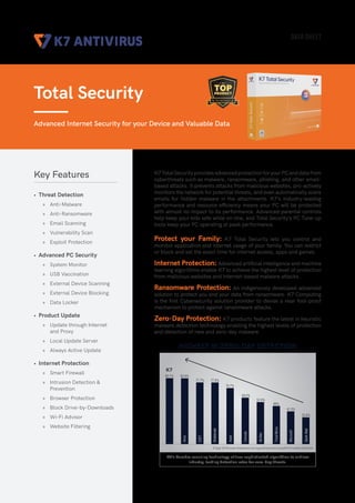 K7 Total Security Datasheet | PDF