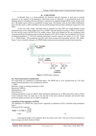Voltage Profile Improvement using Switched Capacitors: Case of Single ...